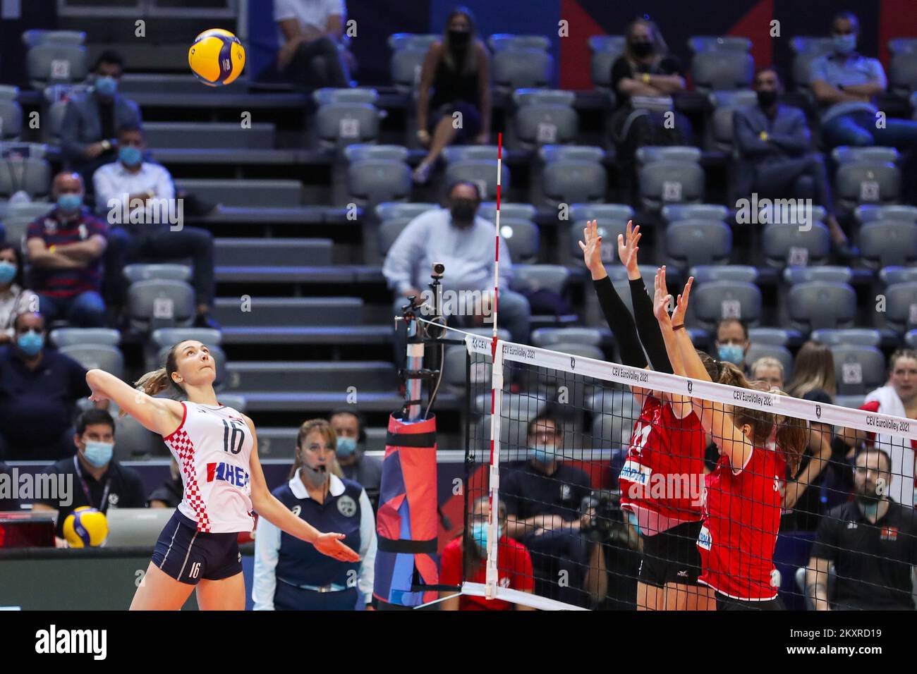 ZADAR, CROATIA - AUGUST 19: Laura Milos of Croatia in action during the ...