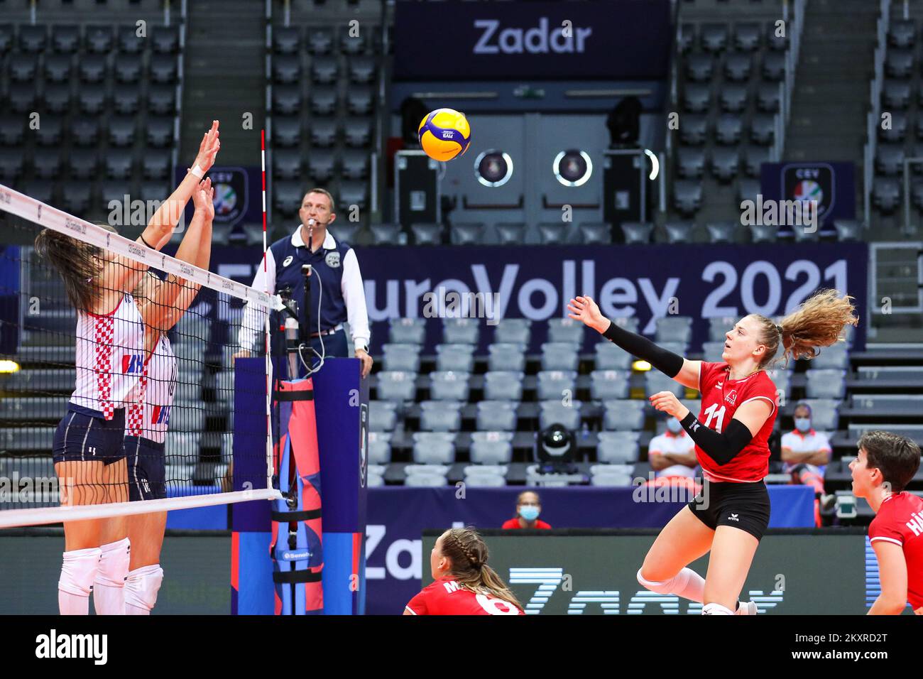ZADAR, CROATIA - AUGUST 19: Maja Storck of Switzerland in action during ...