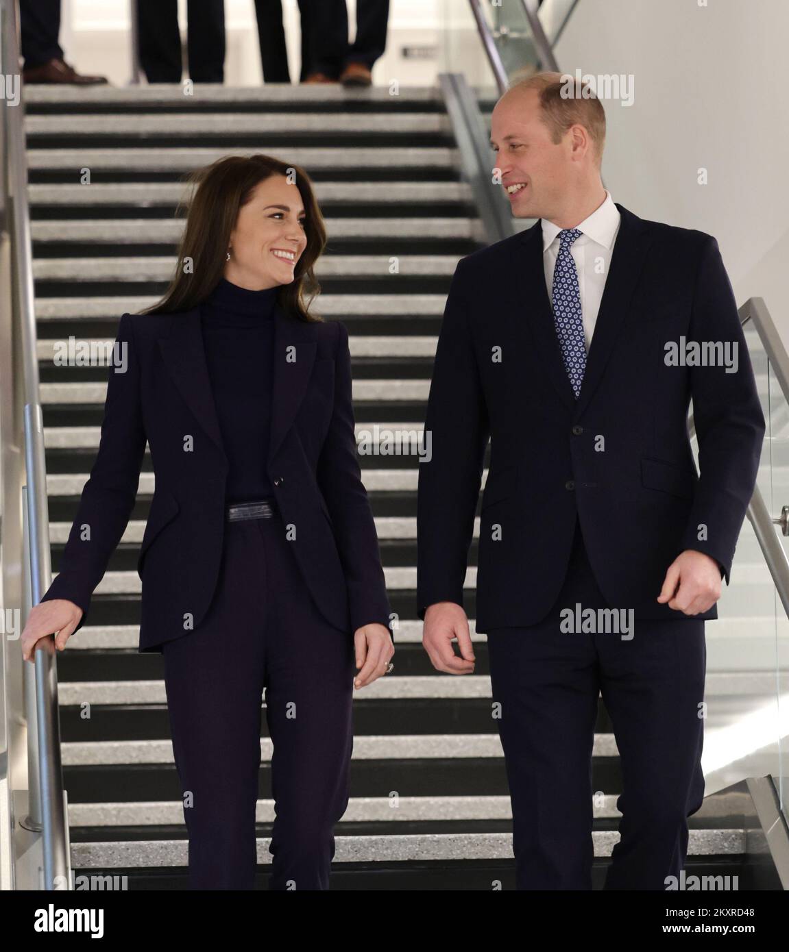 The Prince and Princess of Wales arrive at Logan International Airport ...