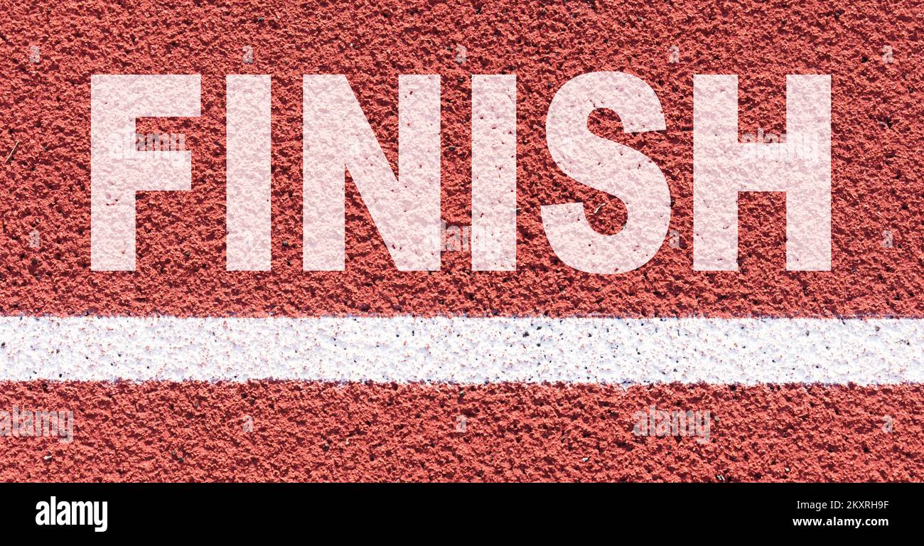 Business concept. It says on the treadmill along the white line ...