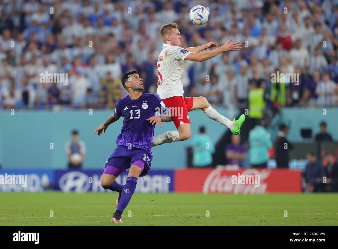 Doha, Qatar. 30th Nov, 2022. Karol Swiderski of Poland jumps high for ...