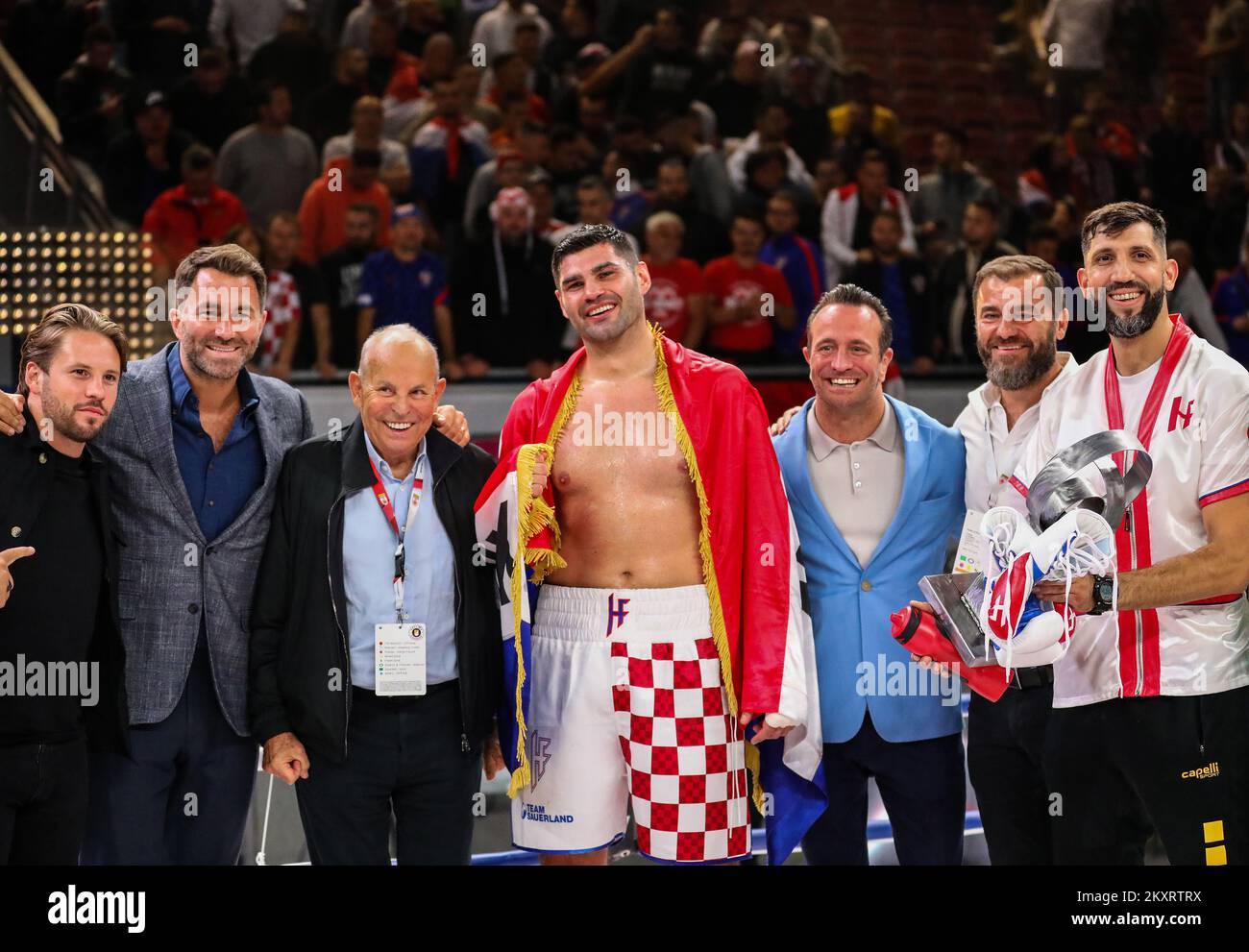 Croatian Filip Hrgovic after the boxing event "Battle of the Giants" at ...