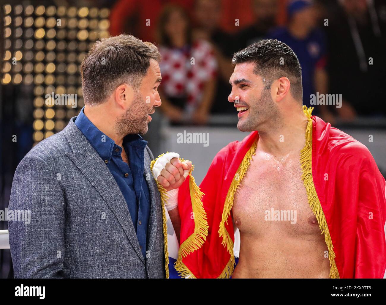 Croatian Filip Hrgovic after the boxing event "Battle of the Giants" at ...