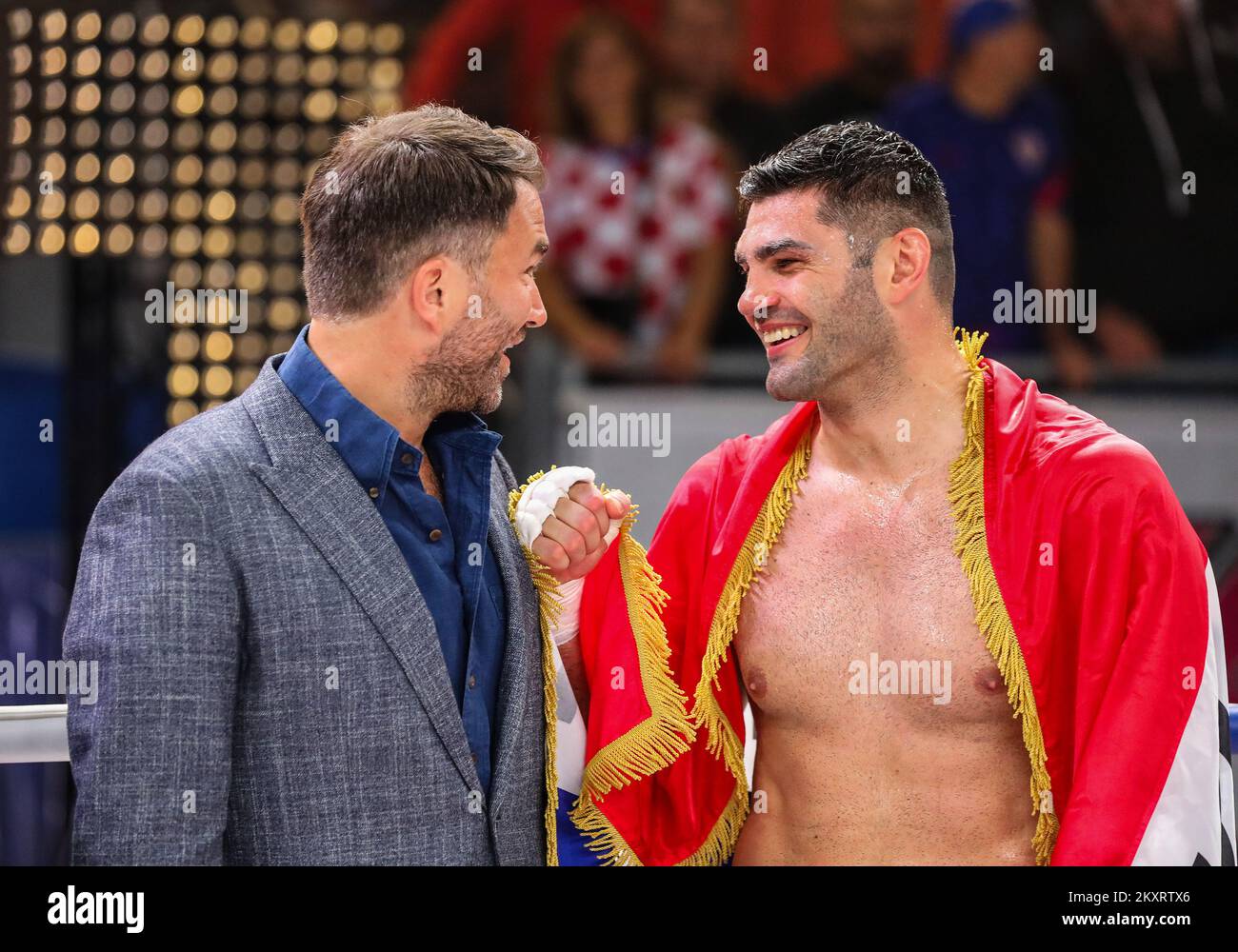 Croatian Filip Hrgovic after the boxing event "Battle of the Giants" at ...