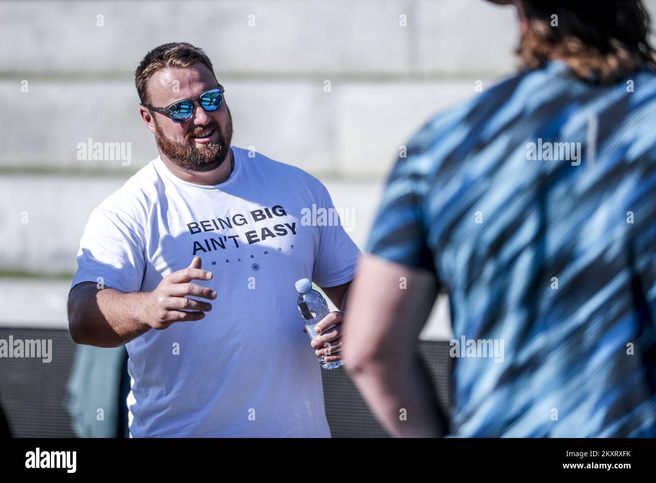 Tom Walsh during the press conference in Zagreb on September 12, 2021 ...