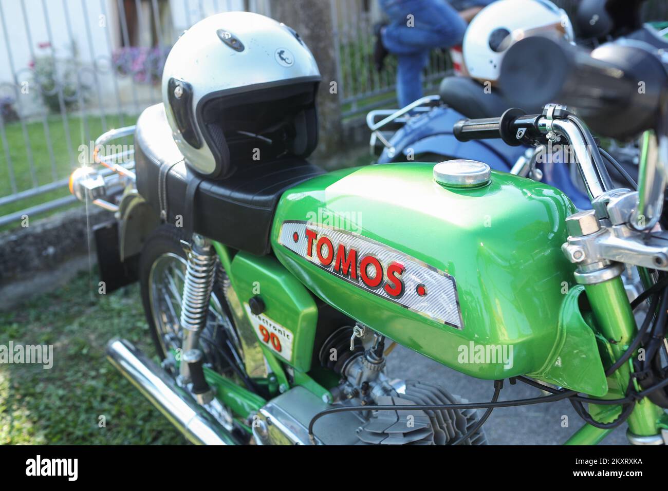 Green tomos can be seen during the Tomosijada in Gornja Stubica on ...