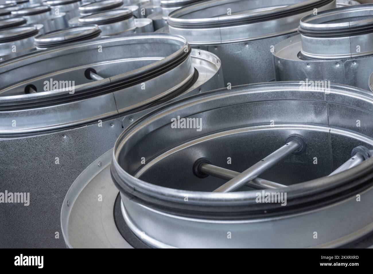 detail of air ventilation pipes on a construction site Stock Photo - Alamy