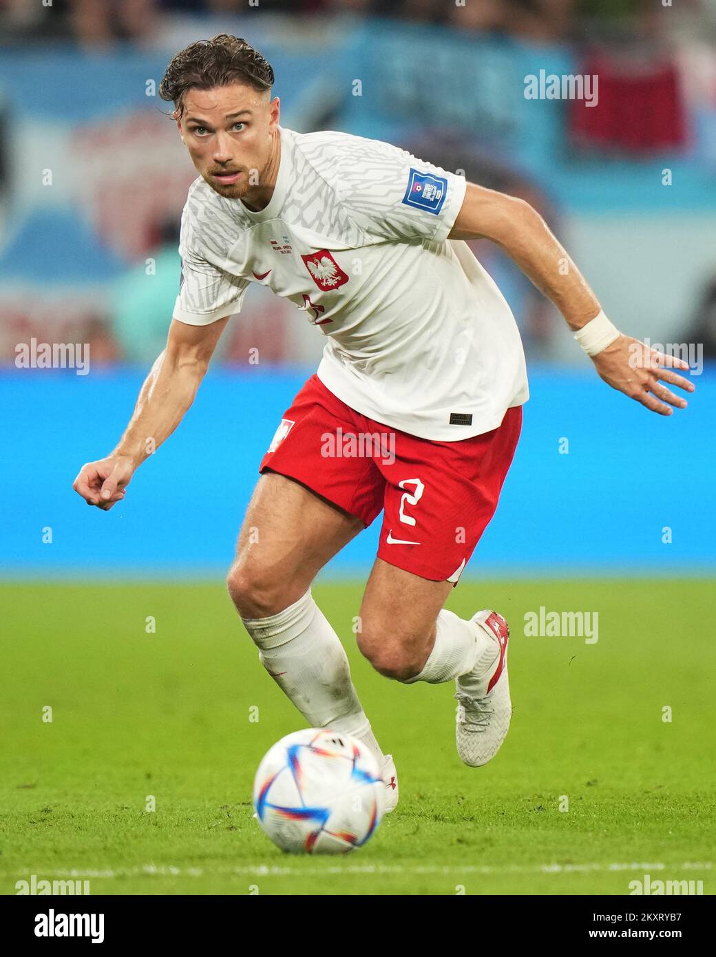 Matty Cash of Poland during the FIFA World Cup Qatar 2022 match, Group ...