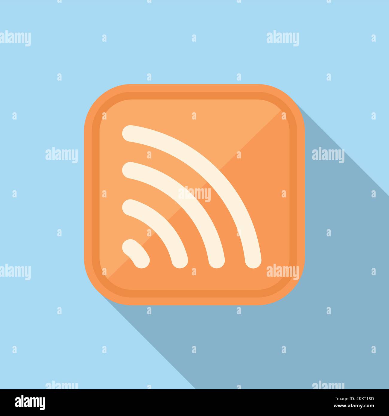 Stream icon flat vector. Computer interface. Digital tab Stock Vector Image & Art - Alamy