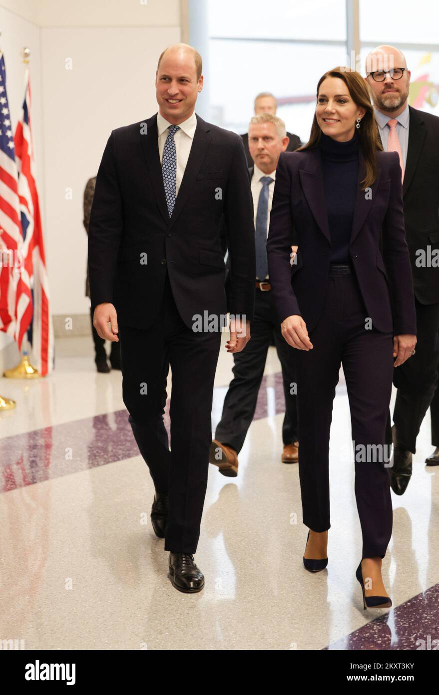 The Prince and Princess of Wales arrive at Logan International Airport ...