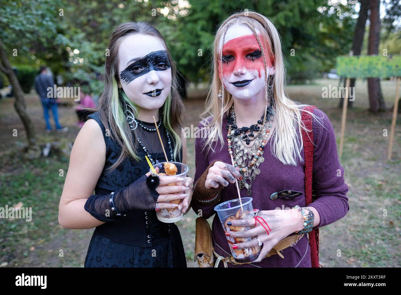 Participants wearing costumes during this years Perunfest in Donja ...