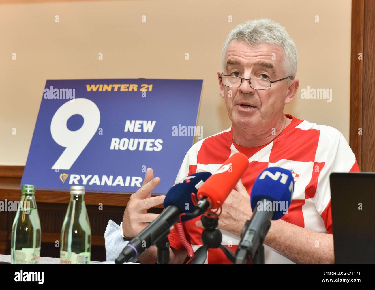 Ryanair CEO Michael O'Leary presented nine new routes launching from ...