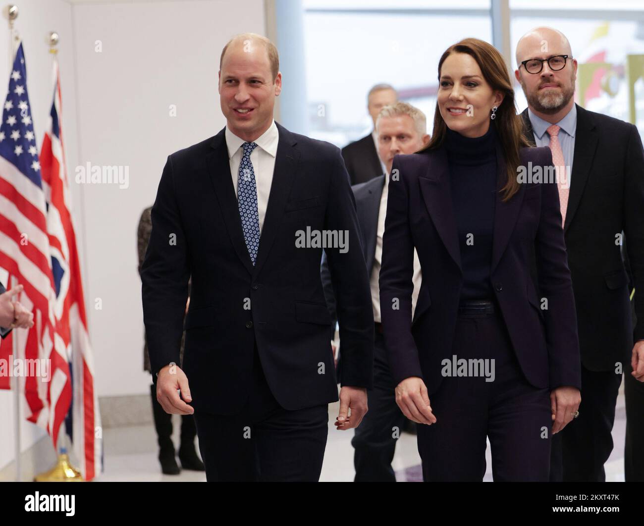 The Prince and Princess of Wales arrive at Logan International Airport ...