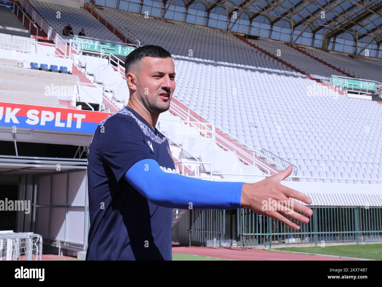 Footballer Danijel Subasic is seen at the Poljud stadium. Legendary ...