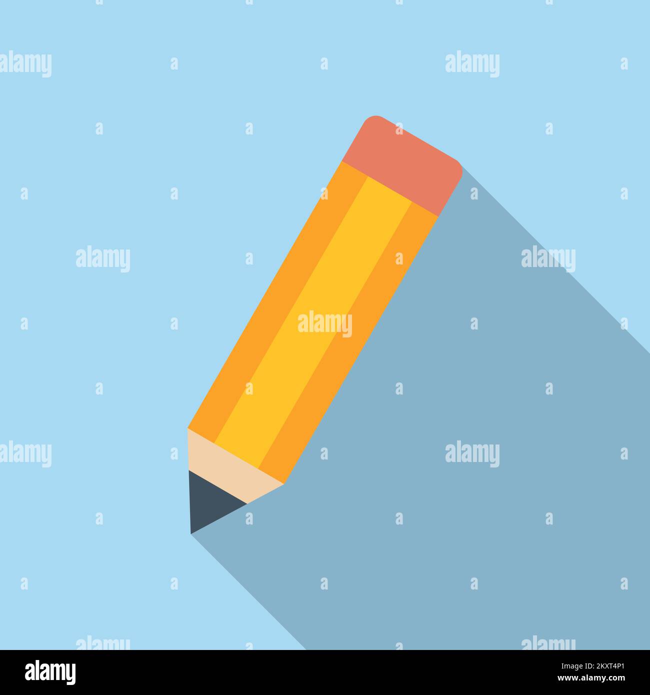 Pencil Icon Flat Vector Computer Interface Smile Pc Stock Vector Image And Art Alamy