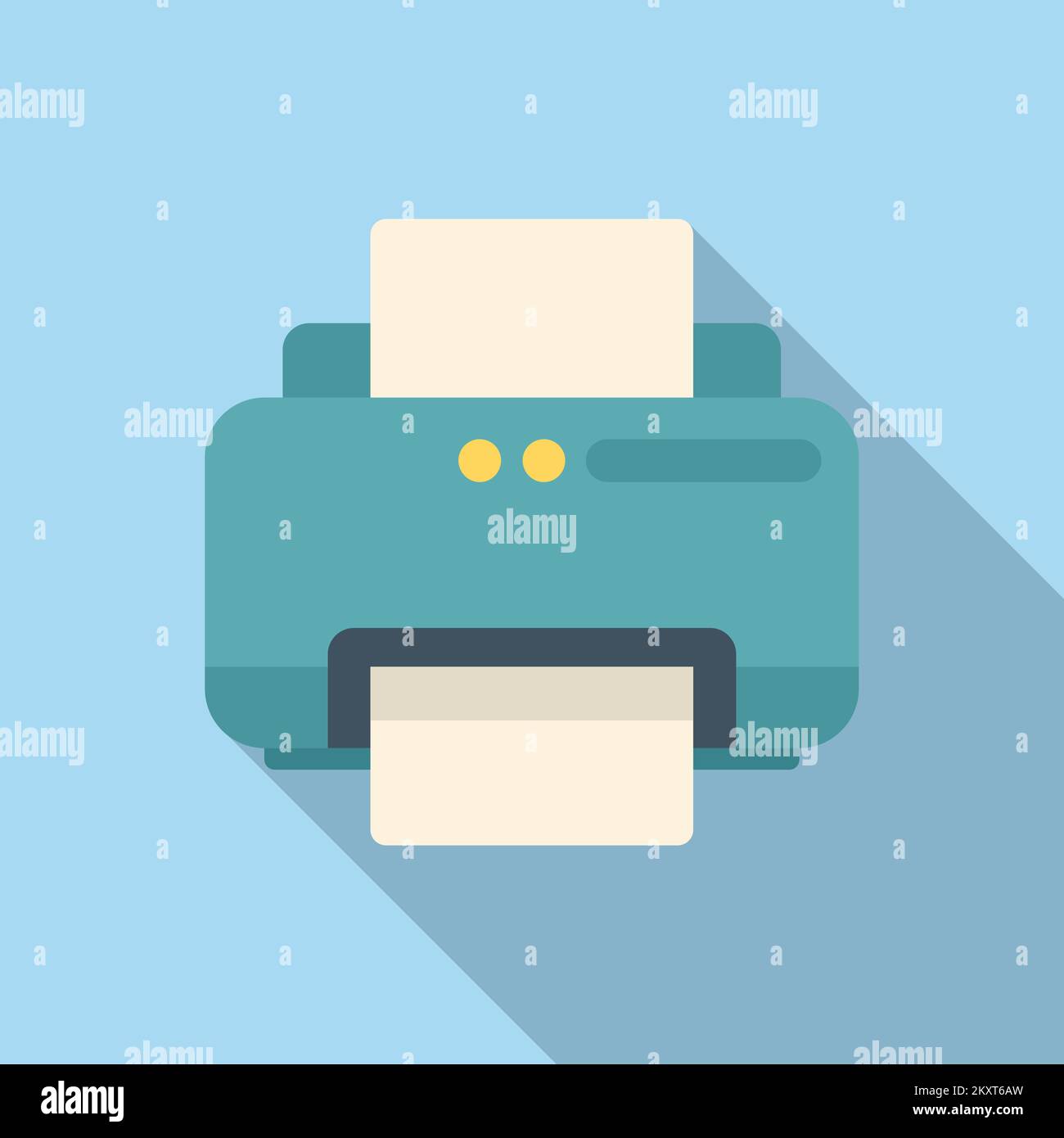 Printer icon flat vector. Ui interface. Internet ui Stock Vector Image ...