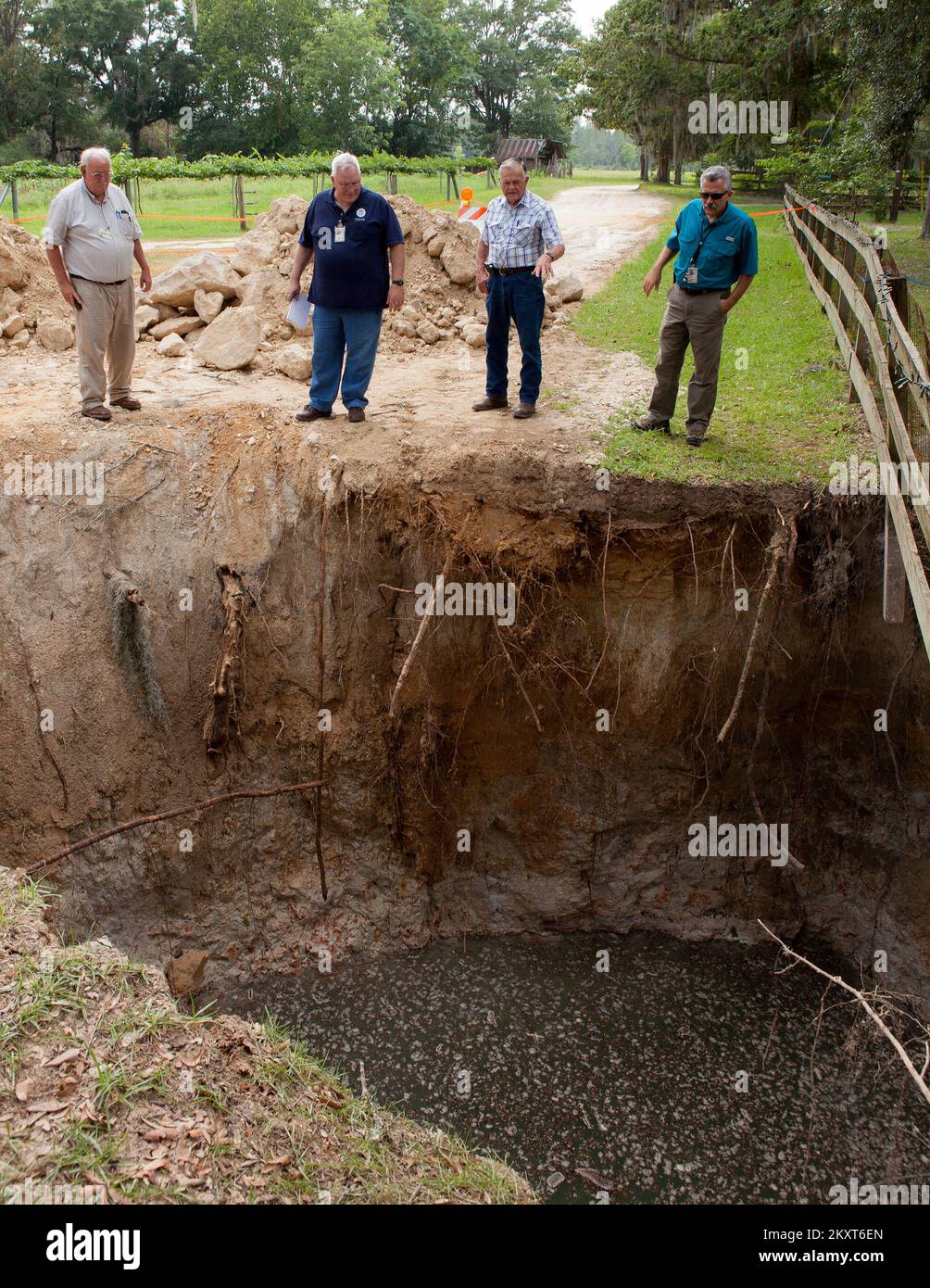 Tropical storm debby sinkhole hi-res stock photography and images - Alamy