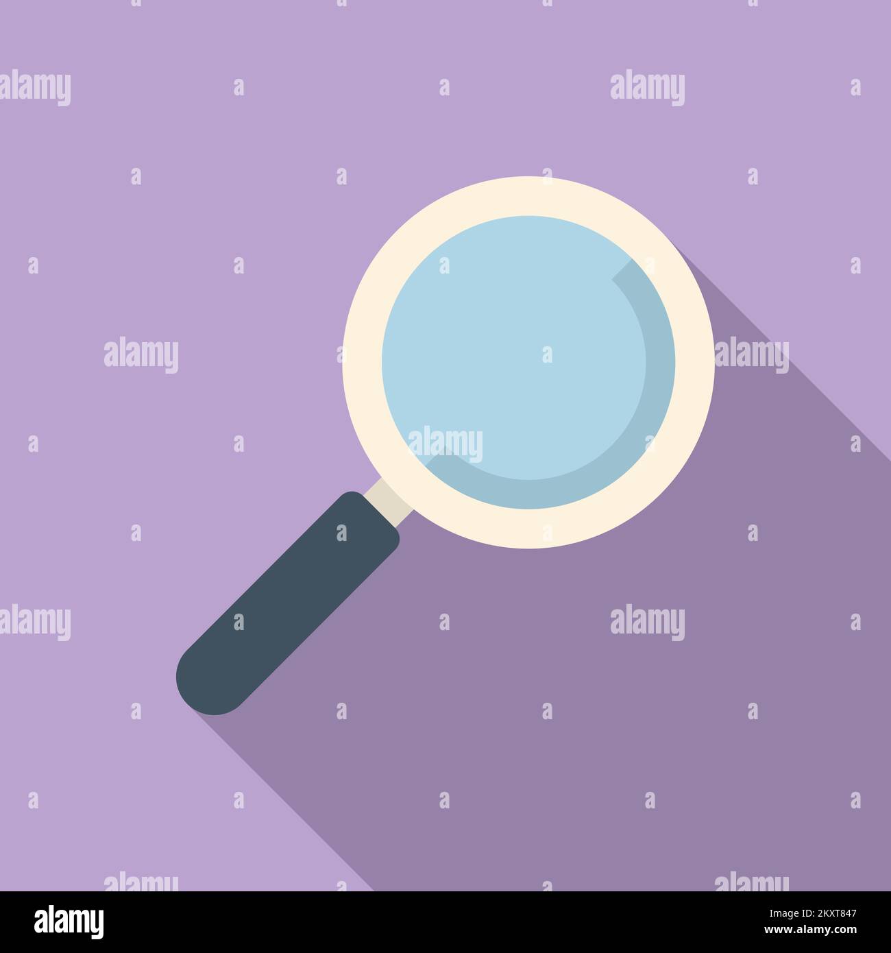 Magnifier icon flat vector. Computer interface. Cool dialog Stock Vector Image & Art - Alamy