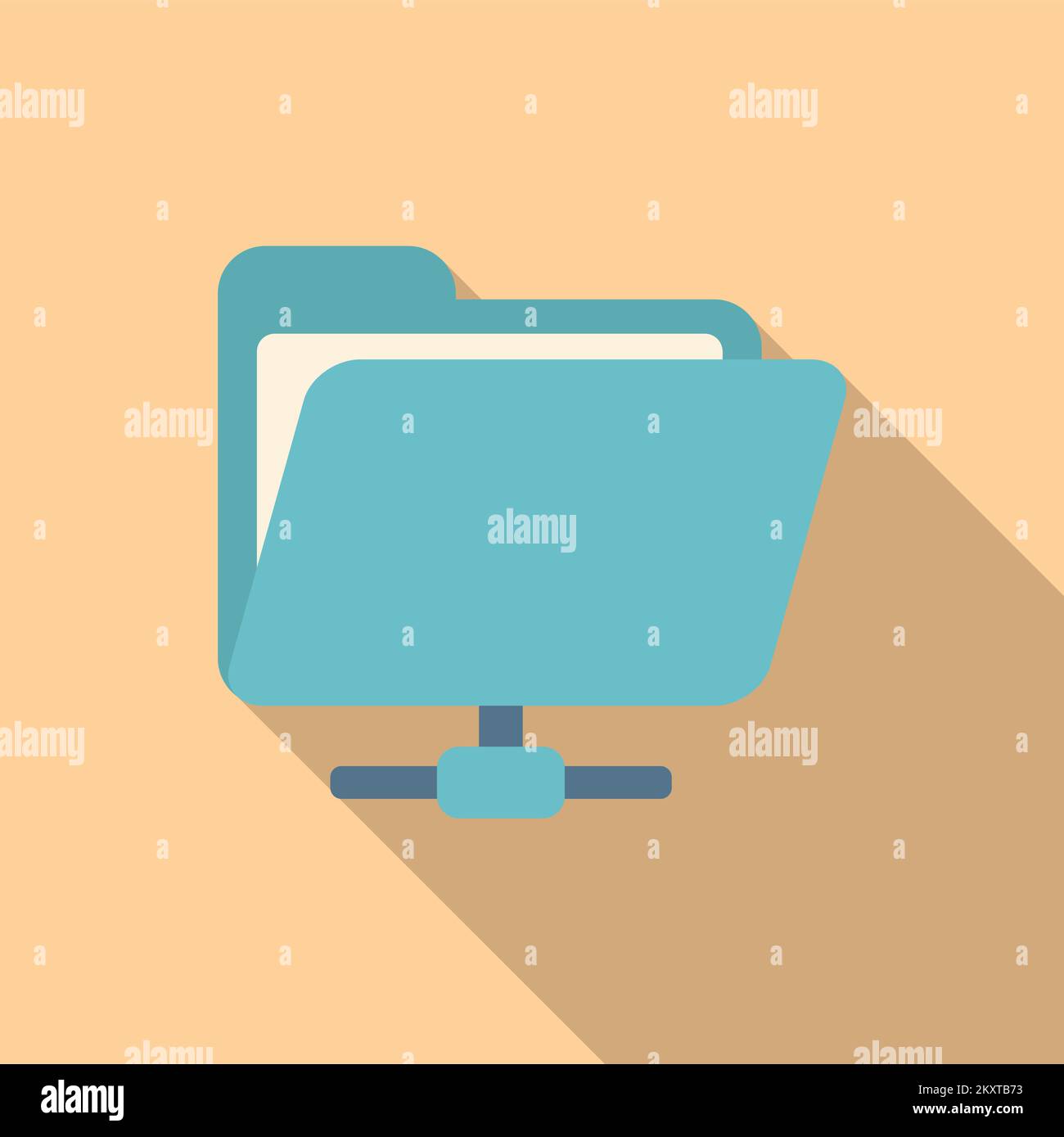 Share folder icon flat vector. Button web. Business time Stock Vector Image & Art - Alamy
