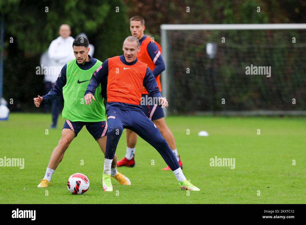 Domagoj Vida during training of the Croatian national football team ...