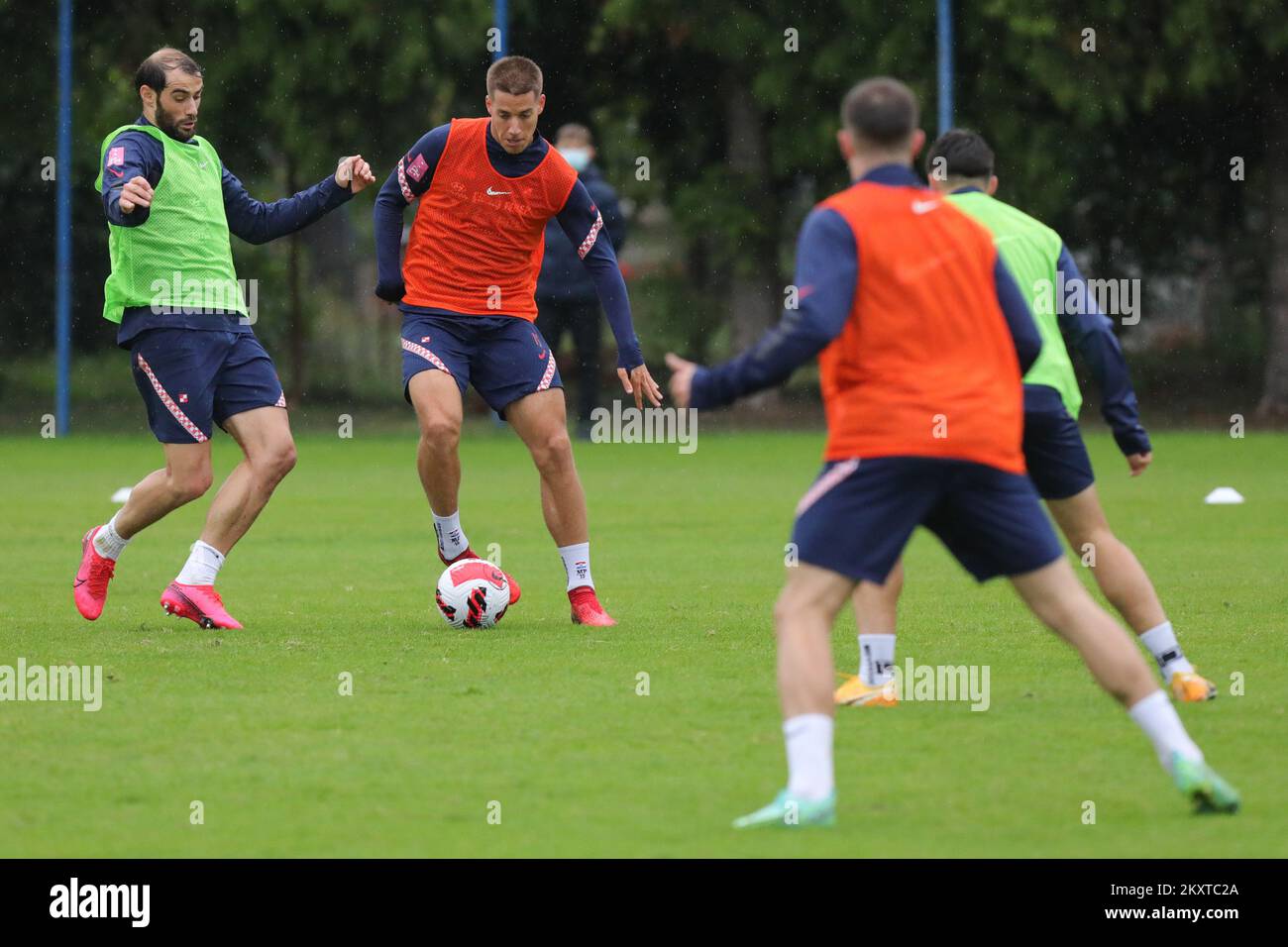 Mario Pasalic during training of the Croatian national football team ...