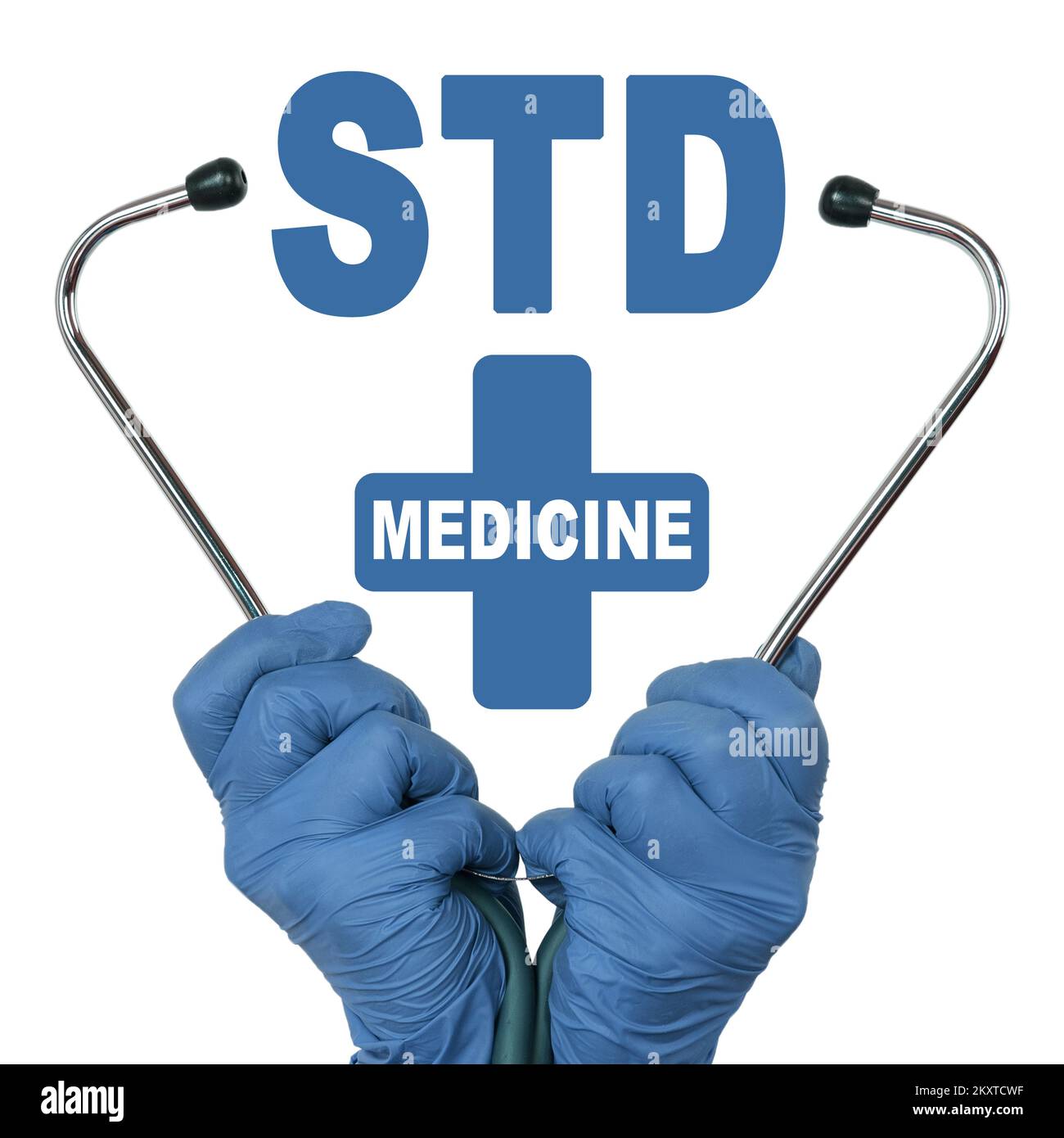 Health care and medicine concept. The doctor is holding a stethoscope ...