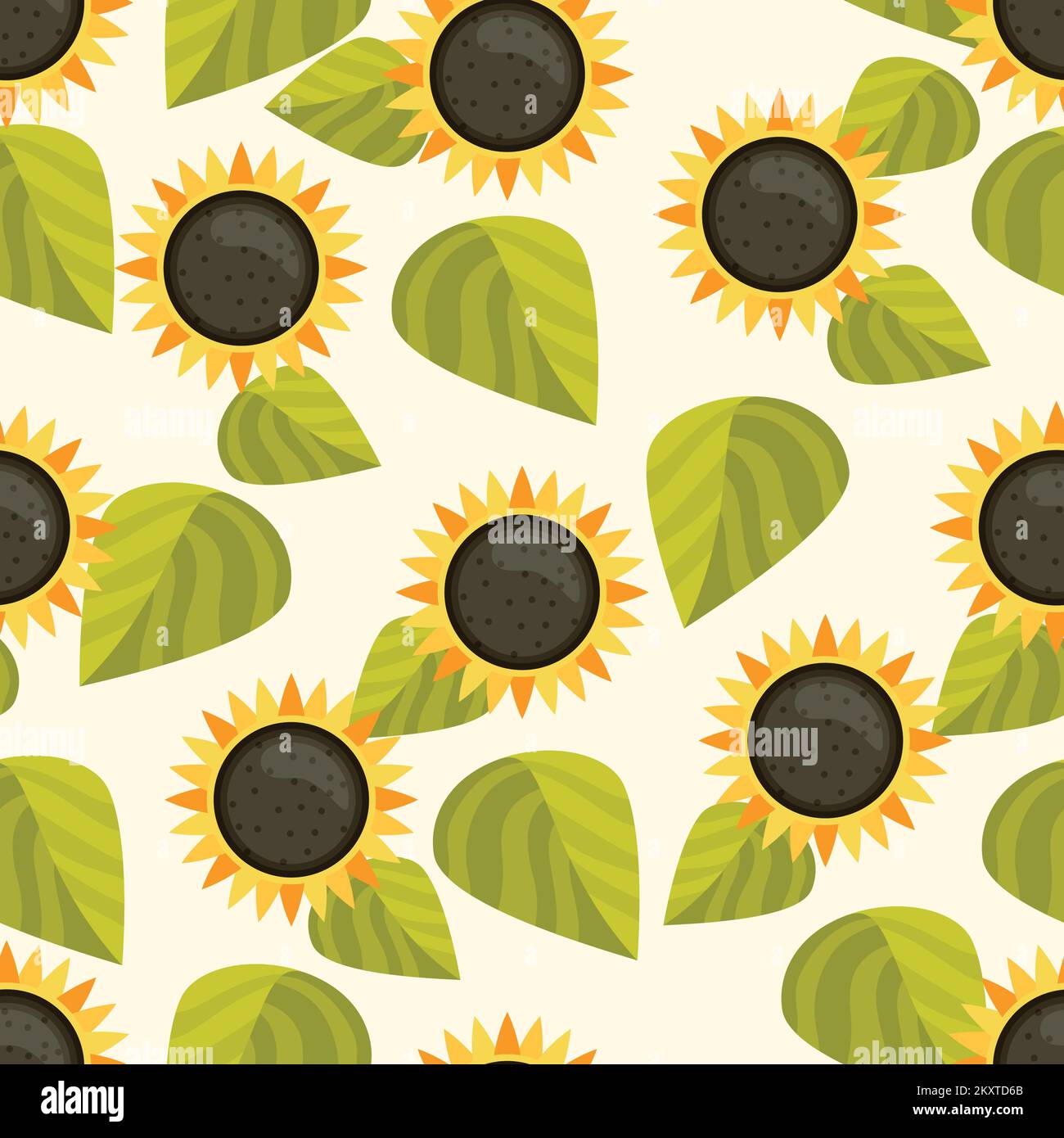 Cartoon sunflower hi-res stock photography and images - Alamy