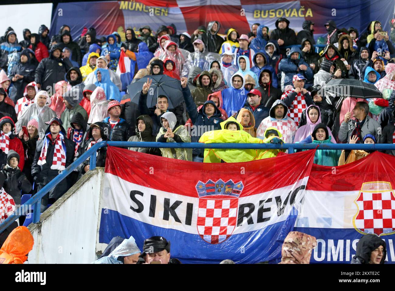 Croatia fans are seen prior the 2022 FIFA World Cup Group H Qualifier ...