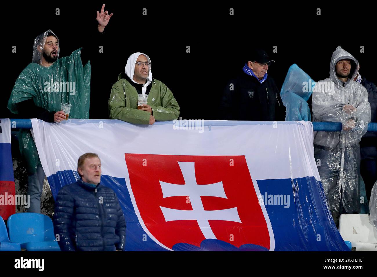 Slovakia fans during the 2022 FIFA World Cup Group H Qualifier match ...