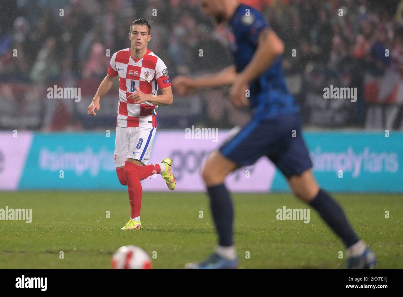 Luka Sucic of Croatia in action during the 2022 FIFA World Cup Group H ...