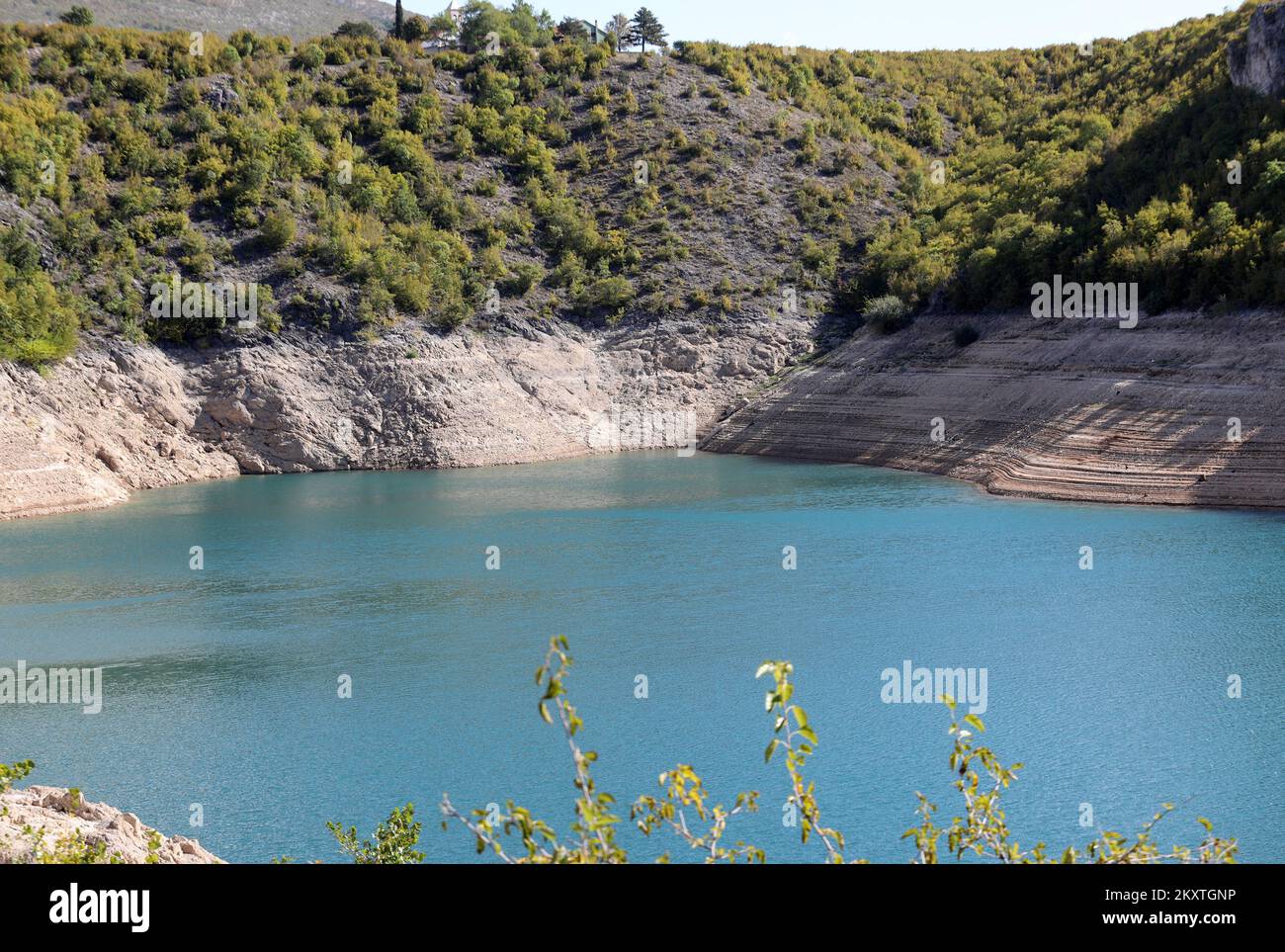 The low water level of Peruca Lake revealed submerged remains of life ...