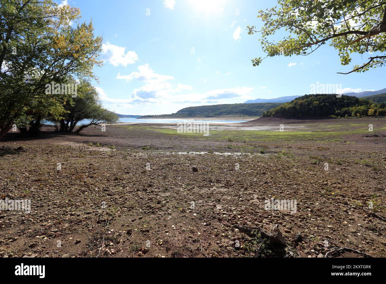 The low water level of Peruca Lake revealed submerged remains of life ...