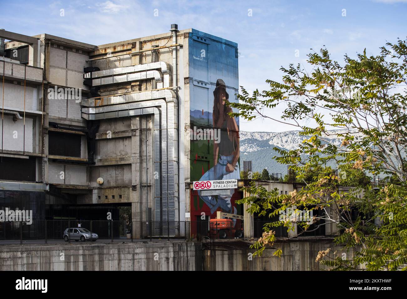 As part of the xSTatic festival, the gray walls of the Spaladium Arena ...