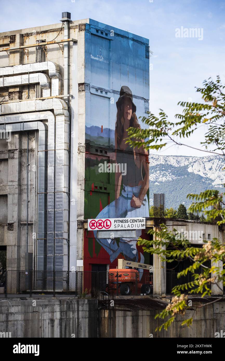 As part of the xSTatic festival, the gray walls of the Spaladium Arena ...