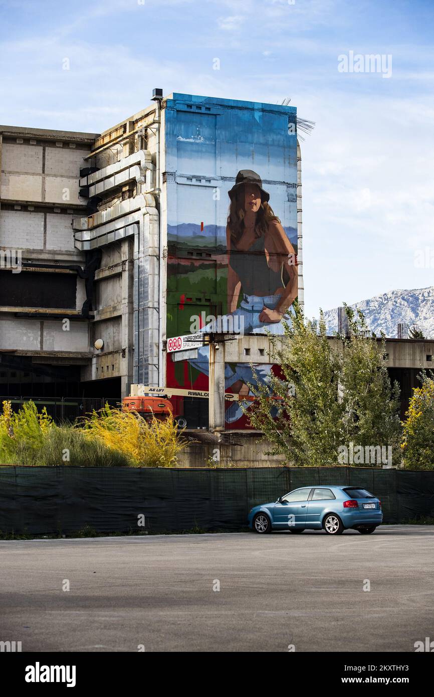 As part of the xSTatic festival, the gray walls of the Spaladium Arena ...