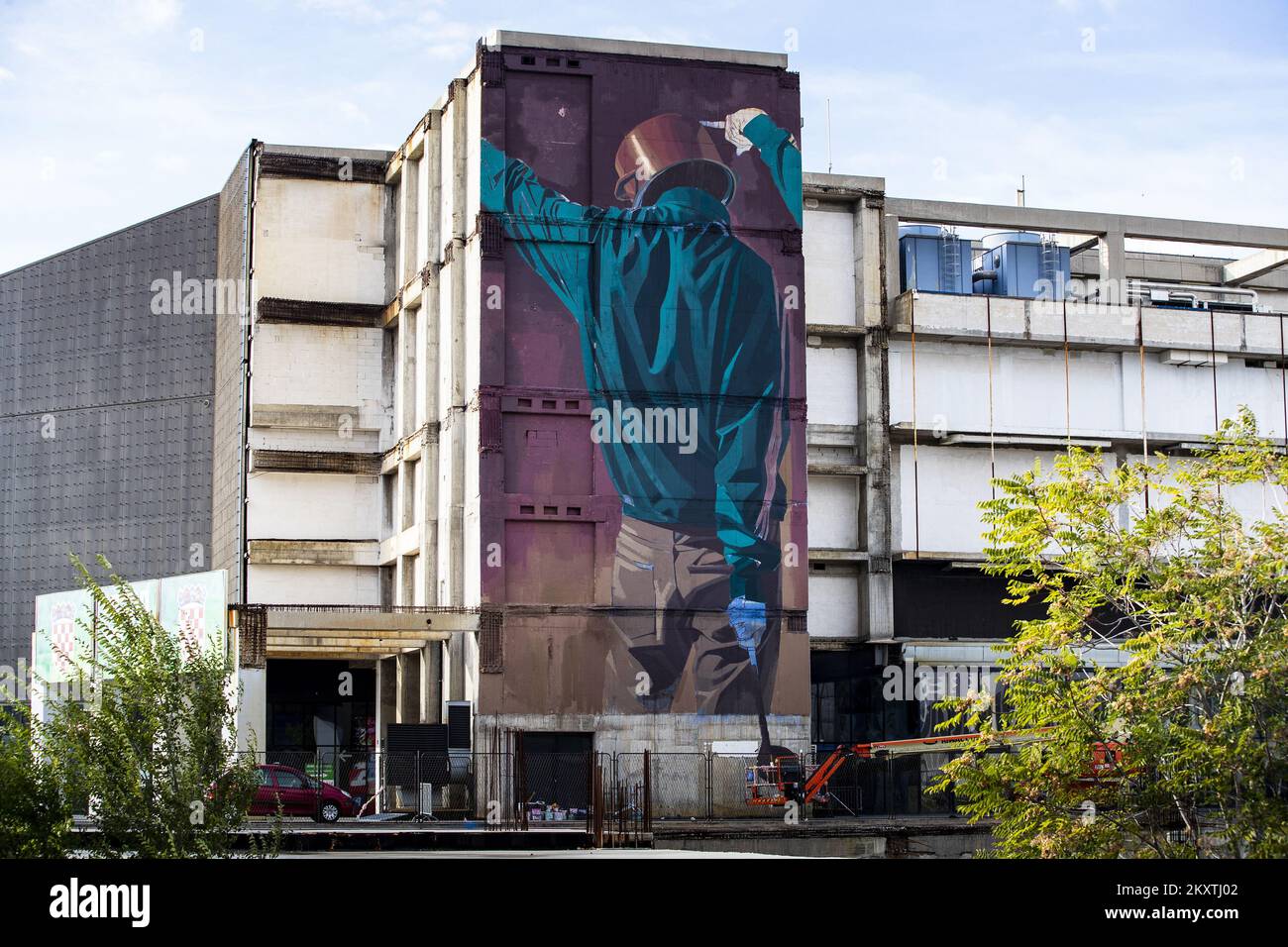 As part of the xSTatic festival, the gray walls of the Spaladium Arena ...