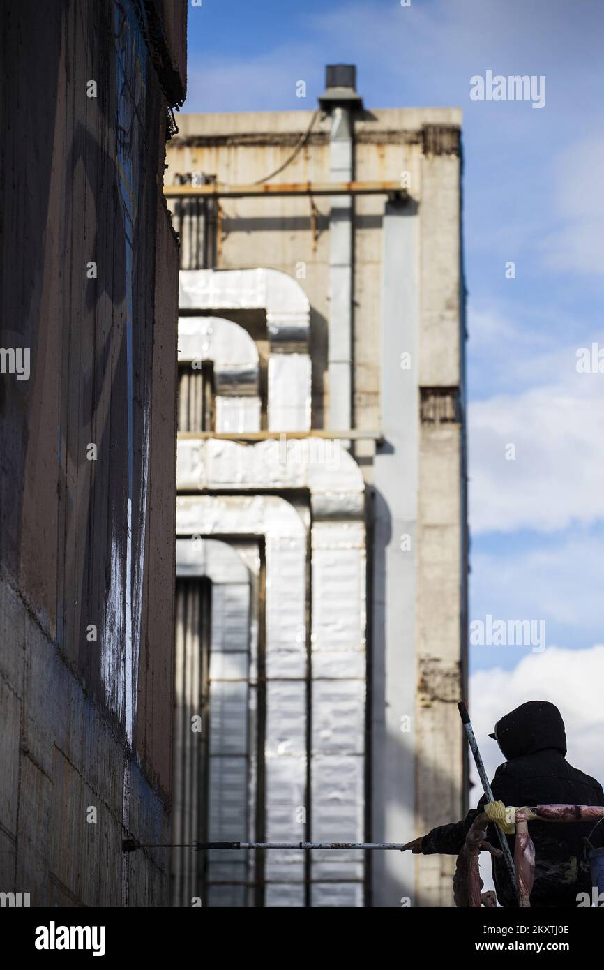 As part of the xSTatic festival, the gray walls of the Spaladium Arena ...
