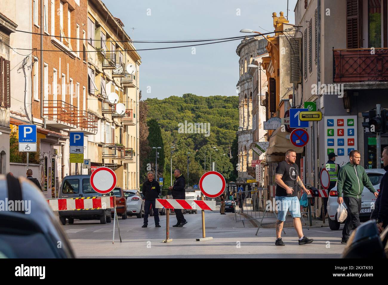 A general view of atmosphere on the set of a TV series Ze Network at ...
