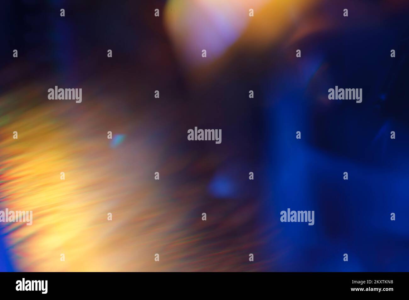 Colorful light leak on black background, abstract design with optical ...