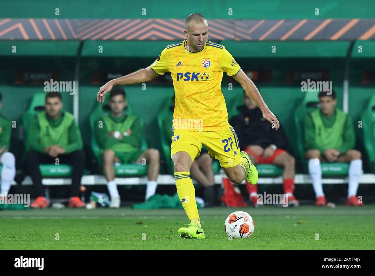 VIENNA, AUSTRIA - OCTOBER 21: Josip Misic of Dinamo Zagreb during the ...