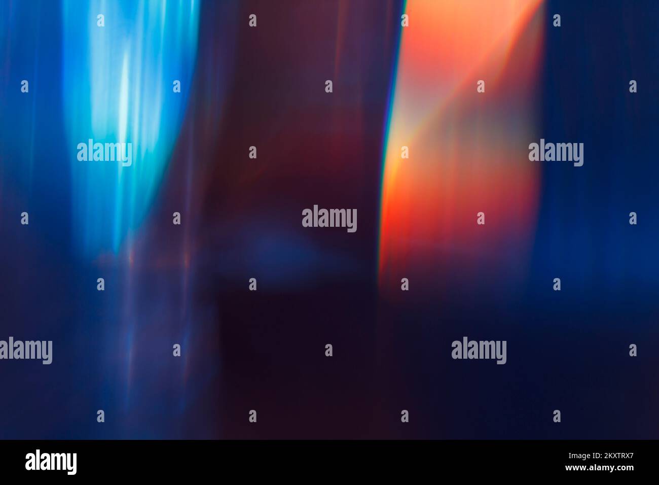 Colorful light leak on black background, abstract design with optical ...