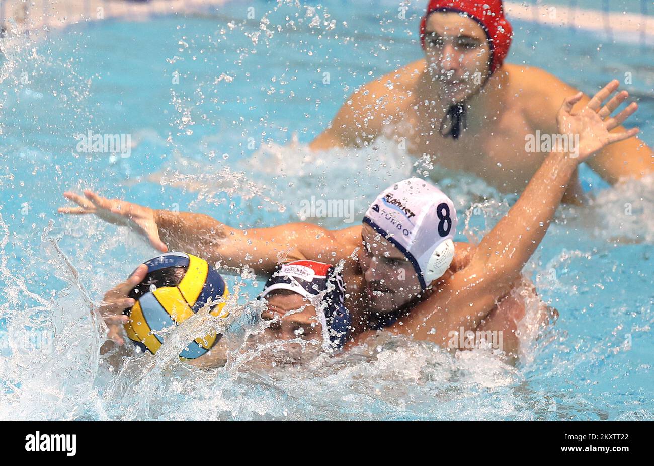 Francesco Paolo Lo Cascio of Telimar Palermo and Dario Rakovac of HAVK ...