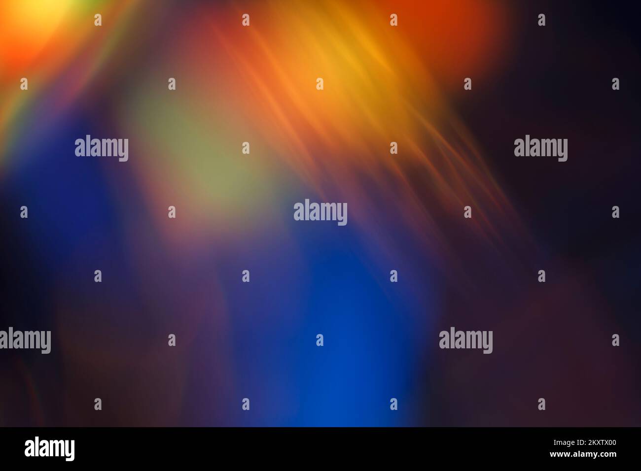 Colorful light leak on black background, abstract design with optical ...