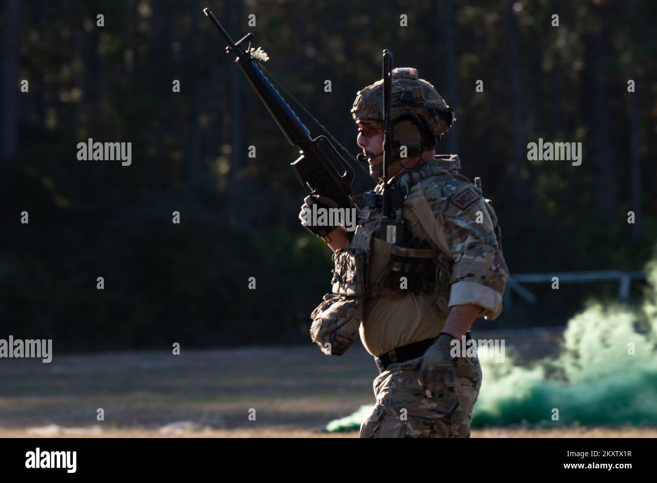 An Air Commando, assigned to the 1st Special Operations Civil Engineer ...