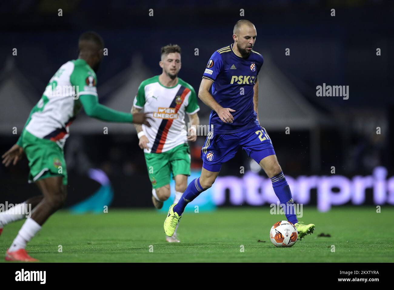 Josip Misic of Dinamo Zagreb in action during the UEFA Europa League group H match between ...