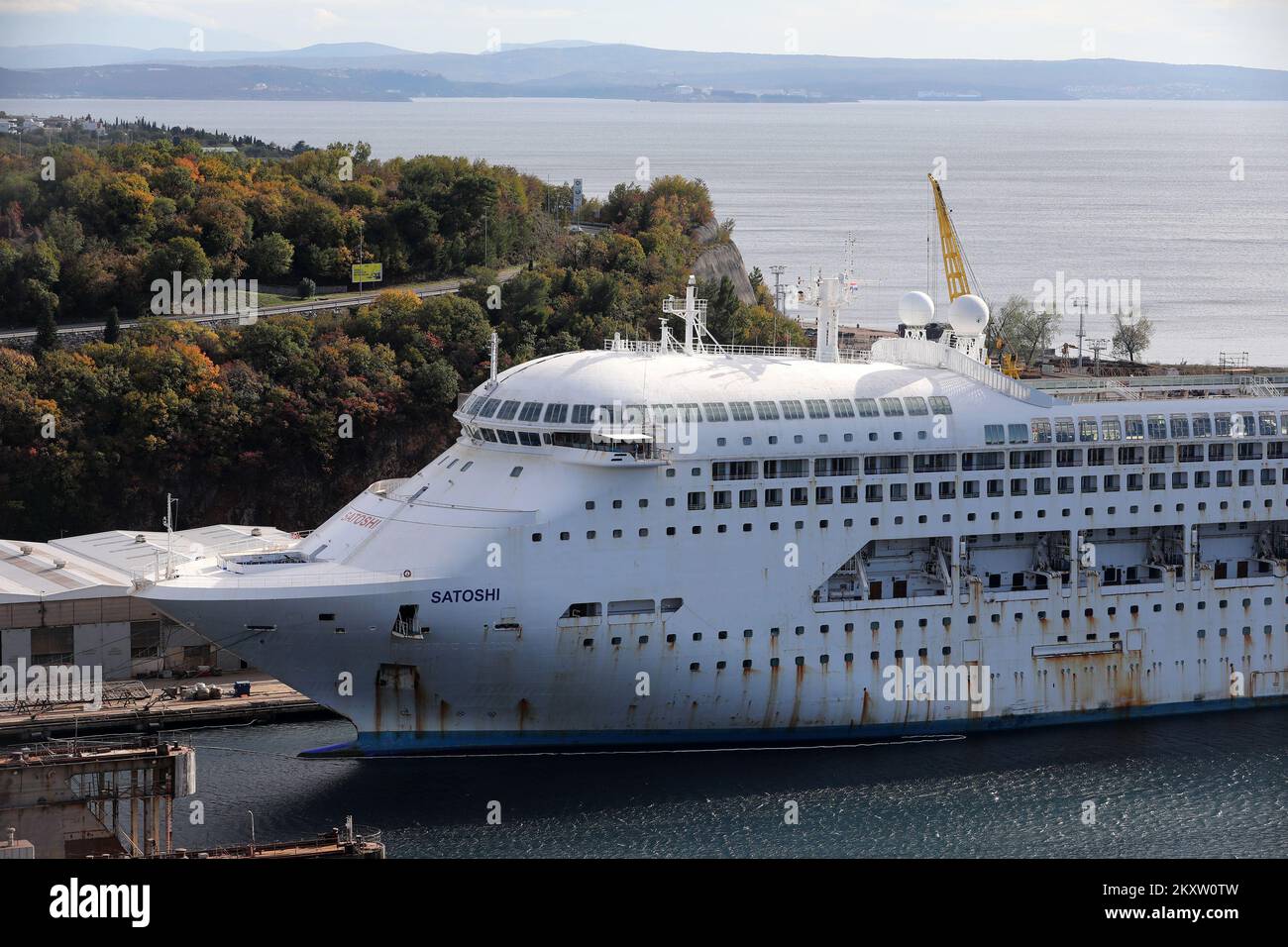 The Satoshi cruiser is being overhauled at the Viktor Lenac shipyard on ...