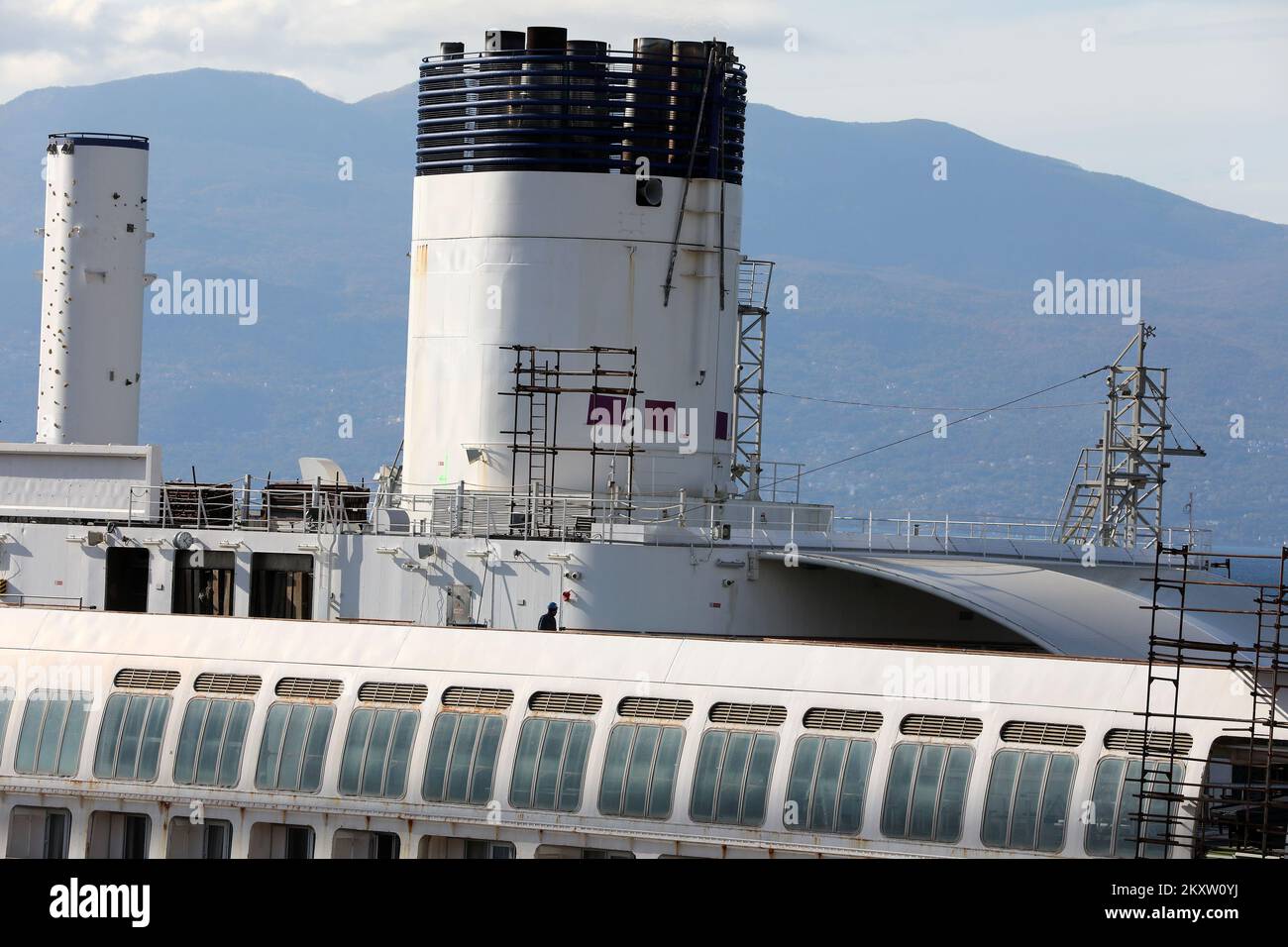 The Satoshi cruiser is being overhauled at the Viktor Lenac shipyard on ...