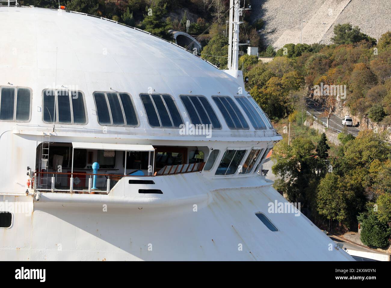 The Satoshi cruiser is being overhauled at the Viktor Lenac shipyard on ...