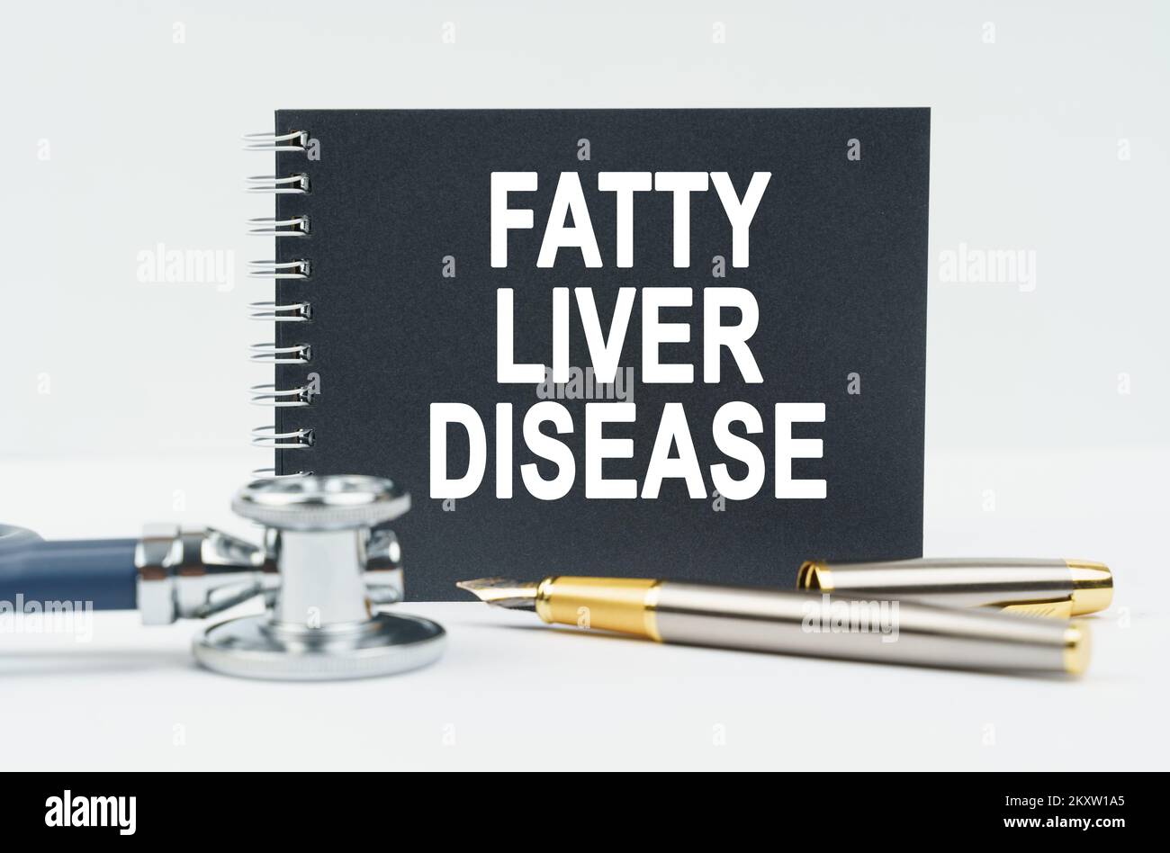 Medicine and health concept. On a white background lies a stethoscope ...