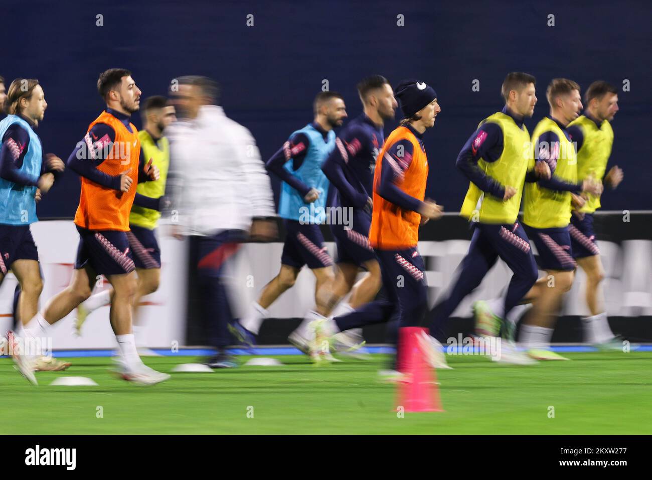 Players of Croatia during the training session at stadium Maksimir, in ...